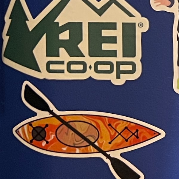 Kayak Sticker | Vinyl Waterproof Decal | Adventure Sticker for Water ...