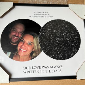 Custom Star Map Unique Romantic Gift for Him or Her Personalized Night ...
