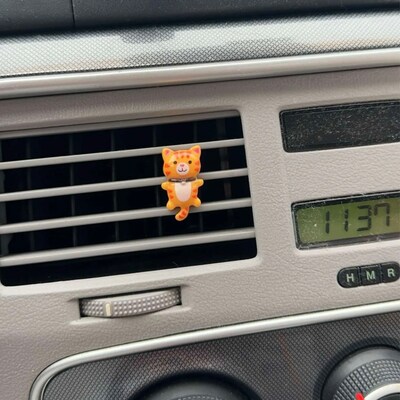 Set of 3 / Hot Pink Smiley Face / Emoji / Flower / Heart Car Vent Clip ...