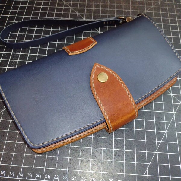 Leather Clutch Pattern - Leather Wallet Pattern Pdf - Leather Template ...