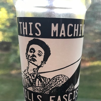 Vinyl Sticker small Woody Guthrie This Machine Kills - Etsy