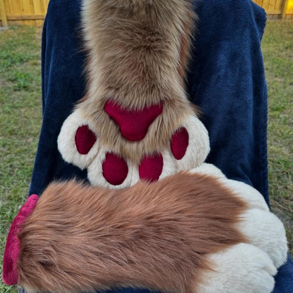 PDF Pattern Download Puffy Fursuit Handpaws, Furry Paws Tutorial, Paw ...
