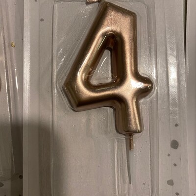 Rose Gold Number Candles,rose Gold 0,1,2,3,4,5,6,7,8,9 Candle,birthday ...