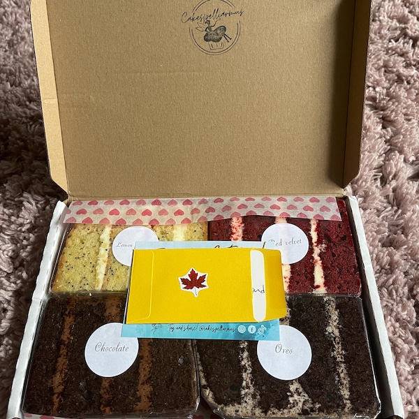 Letterbox Cake Slices - SPECIAL FLAVOURS - Birthday Cake - 4 Cake ...