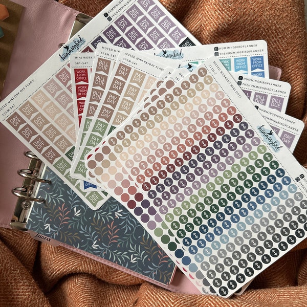 Rubbish Bin Mini Dots / Small Circle Stickers 223 Planner Stickers for ...