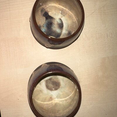 Dripping Style Multicolor Black Clay Pottery, Handmade Stoneware ...