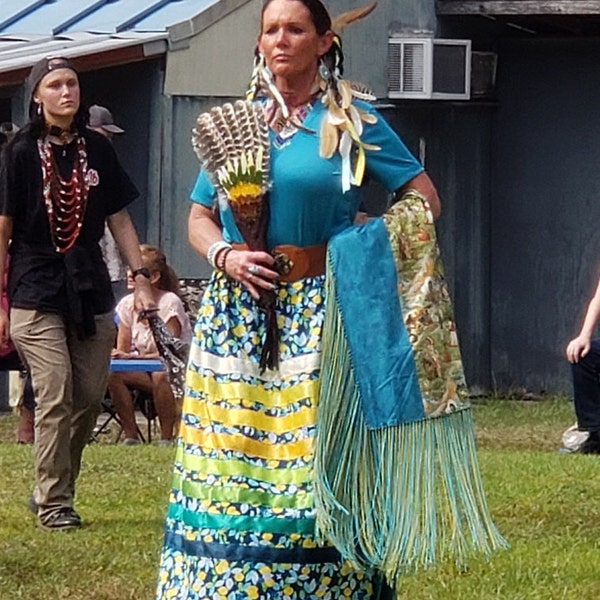 Girls Ribbon Skirt: Youth Pow Wow Ceremony Skirt - Size 8-12 - Etsy