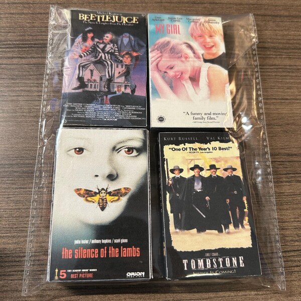 Retro VHS Mini Refrigerator Magnets Modern Recent Horror Movies Classic ...