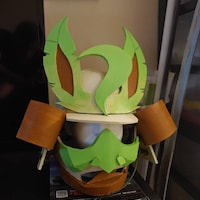 DIY Samurai Mask Mempo Eva Foam Helmet Template Pattern Blueprint Pdf ...