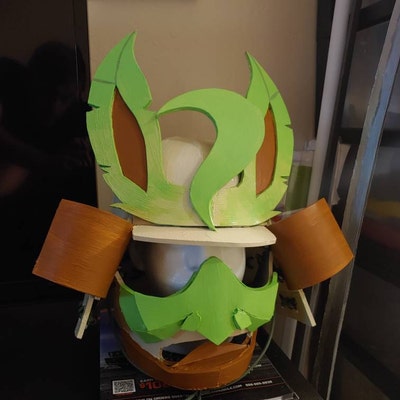 DIY Samurai Mask Mempo Eva Foam Helmet Template Pattern Blueprint Pdf ...