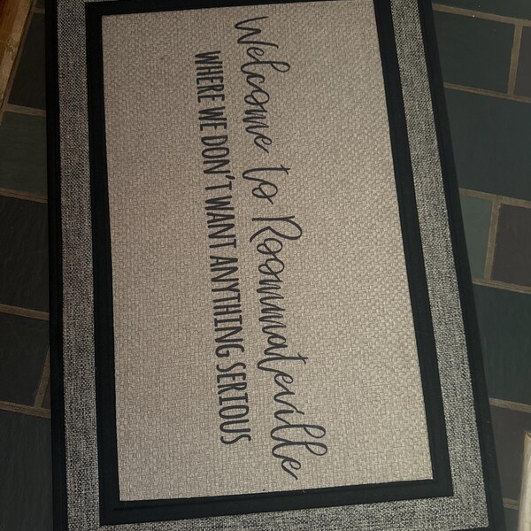 Custom Business Logo Door Mat Your Text Here Personalized Doormat ...