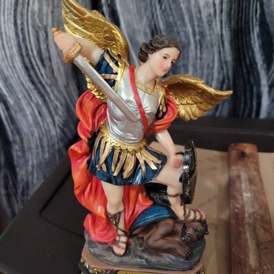 San Miguel Arcangel Statue 25365 Saint Michael Archangel Catholic - Etsy