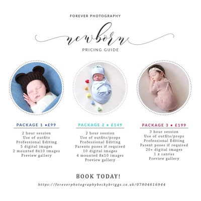 Mini Session Sheet Template for Photographers Mini Session - Etsy