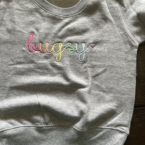Girls Embroidered Sweatshirt, Embroidered Sweatshirt for Toddler ...