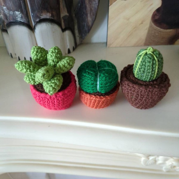 Car Hanging Plant Crochet Pattern Set of 3, Crochet Plants Pattern ...