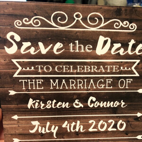 Rustic Country Save the Date Cards, Wedding Save the Date, Save-the ...