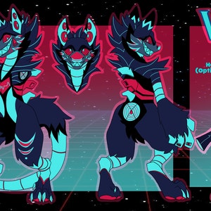 Ampwave Furry Art Base Ref Sheet - Etsy