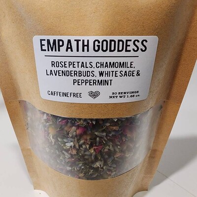EMPATH GODDESS Tea Blend Relaxing & Cleansing Loose Leaf Herbal Tea ...