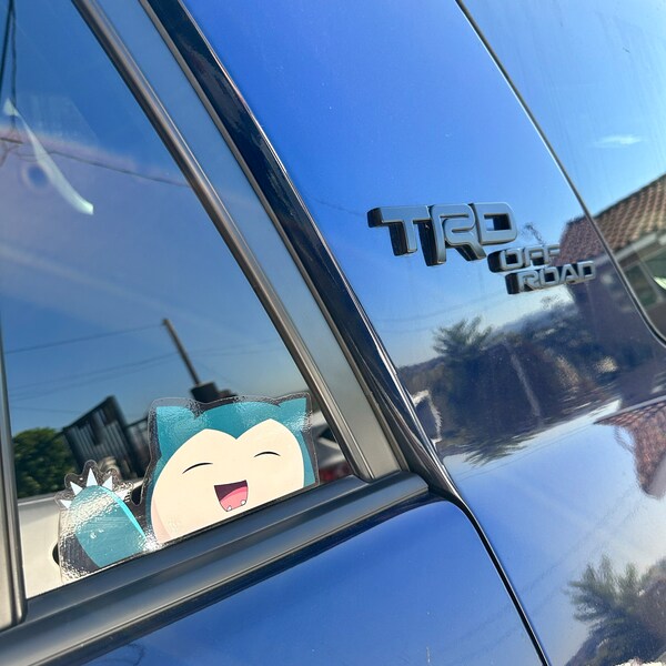 Snorlax Lazy Pocket Monster Sticker Outdoor Indoor Sticker Decal for ...