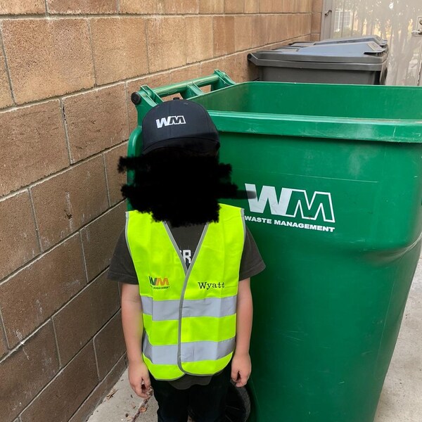 PERSONALIZED Garbage Man Costume, Trash Man Costume, Construction Vest ...