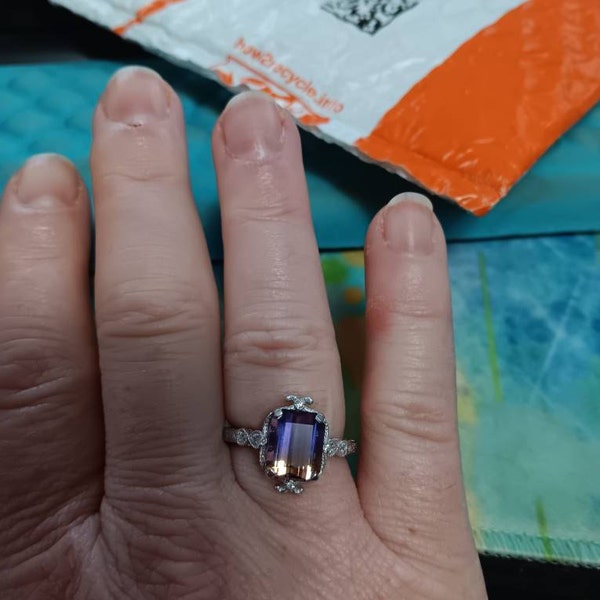 2.55cts Alexandrite Gemstone Engagement Ring, Alex Stone Ring, Bridal ...