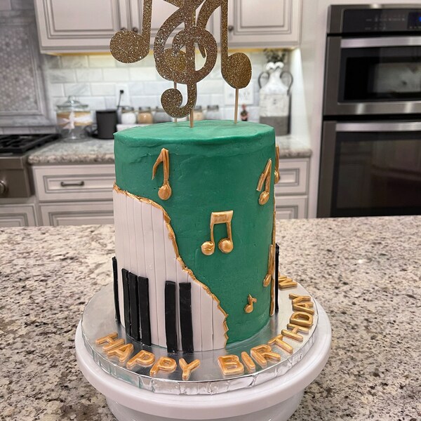Gold Music Note Centerpiece Picks (set of 3) - Etsy