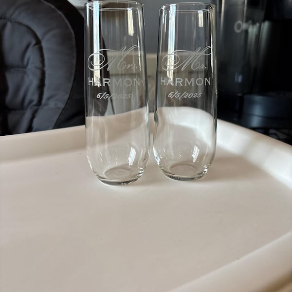 Personalized Highball Drinking Glasses Monogrammed With Choice of ...