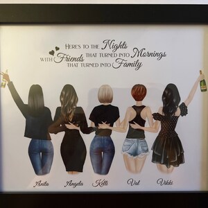 Friendship Print Five Best Friend Gifts Personalized Best | Etsy