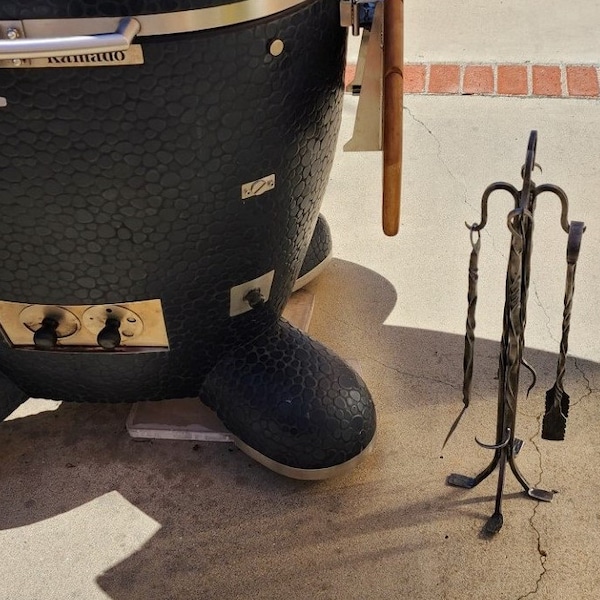 Hand Forged Grill Tongs - Etsy