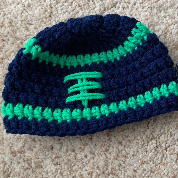Ohio State Baby Girl's Hat, Ohio State Crochet Hat, Football Hat ...
