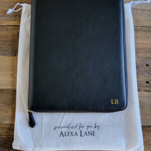 A4 VEGAN Leather Personalized Portfolio Compendium With - Etsy Australia