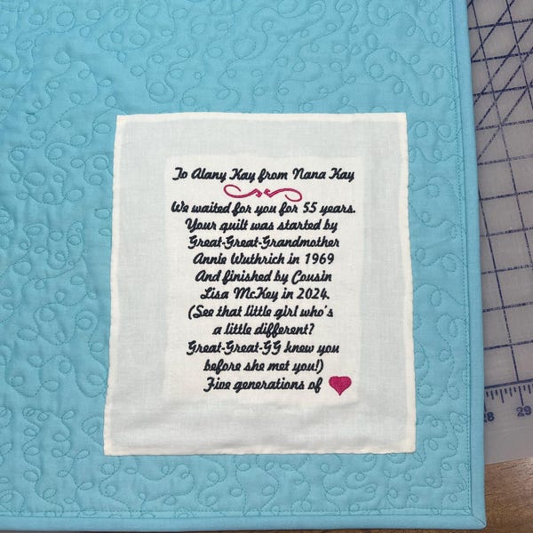 Large Quilt Label for Graduation - Etsy