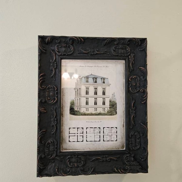 French Country Frame Glass Victorian Antique Vintage Farmhouse Ornate ...