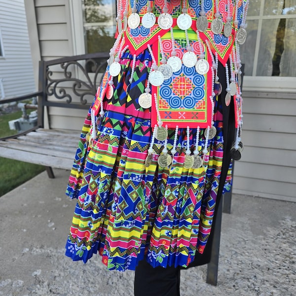 Hmong Embroidered Vest for Men Handmade Outfit for Men Hmong Ethnic ...