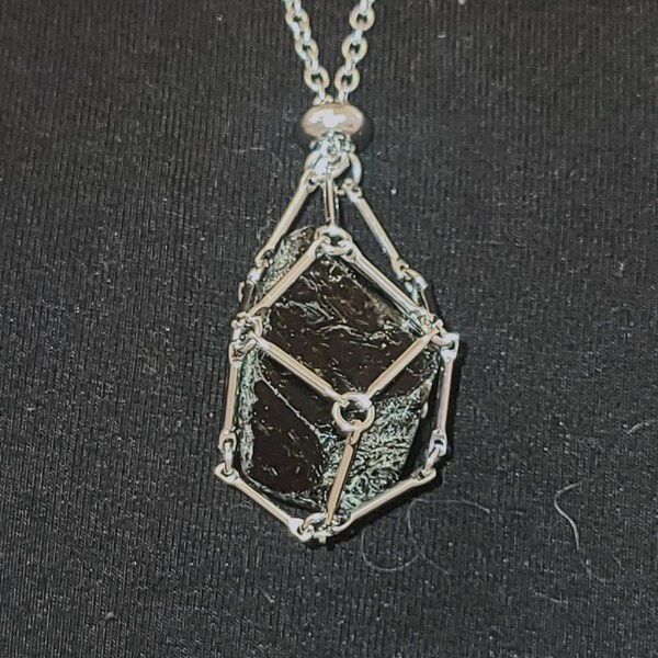 Titanium Steel Gem Holder Necklace , Titanium Steel Crystal Holder ...