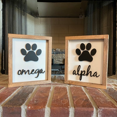 Paw Print Sign, Dog Sign, Pet Sign, Animal Sign - Etsy