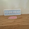 To Be Read | Library Sign | Street Sign | Book Sign | Bookish Decor ...