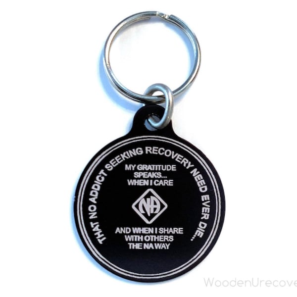 Personalized NA Anniversary Key Tag, Anodized Aluminum Narcotics ...