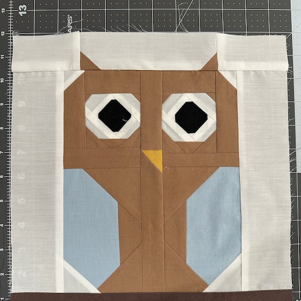 Classic Cute Owl Quilt Block Pattern Bird Animal PDF -includes ...