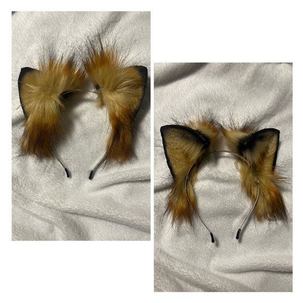 Fox Ears Cat Ears Kitty Ears Kitten Ears Headband Ears Faux Ears Wolf ...