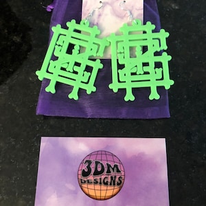 Daily Bread Waffle House 3D Printed Earrings lightweight EDM DJ ...