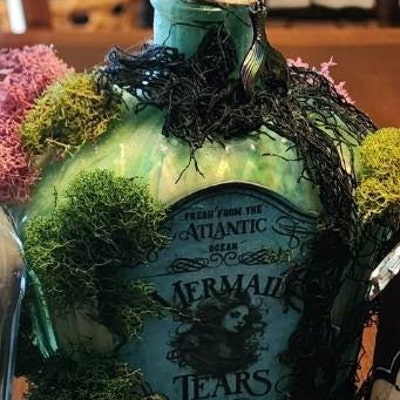 Mermaid Tears Label for Sublimation, Waterslide High Res PNG Digital ...