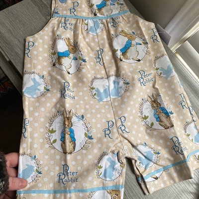 Boys Peter Rabbit Romper Custom MADE TO ORDER, Sizes 0000 2, Boys ...
