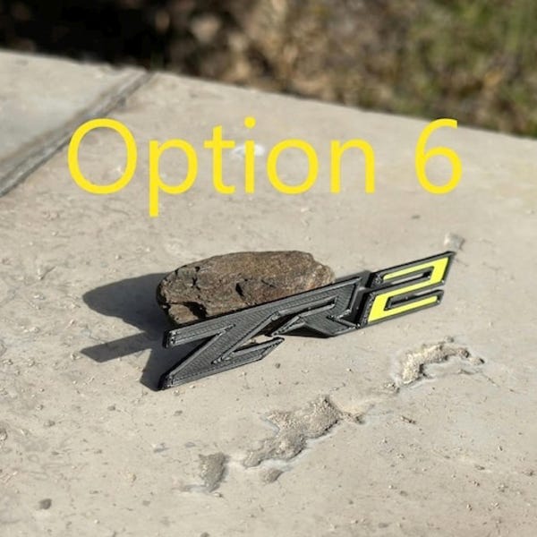 Chevy Elegance Exclusive Silverado ZR2 LOGO Emblem Add a Badge ZR2 ...