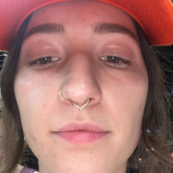 14k Solid Gold Spike Cone Rook Piercing Eyebrow Piercing Belly Button ...