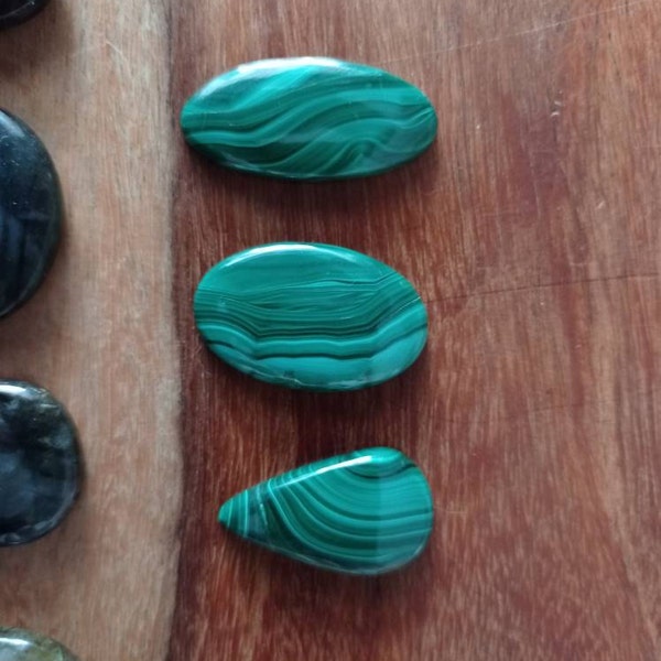 High Polish MALACHITE Cabochon Wholesale Lot, AAA+ Natural Malachite by ...
