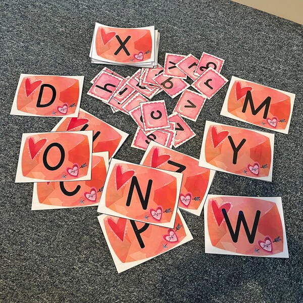 Envelope and Stamp Letter Match, Valentine's Day Preschool Printable ...