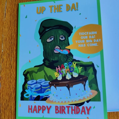 Up the Da Northern Irish Humour Father Birthday Card - Etsy