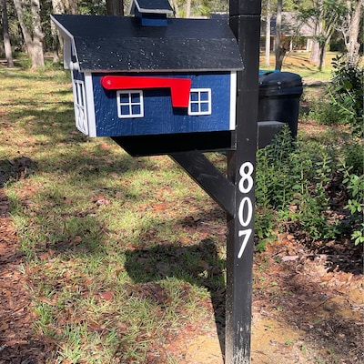 Mailbox Post, Multi Colors, Premium Wood, Southern Pine Treated, Fits ...