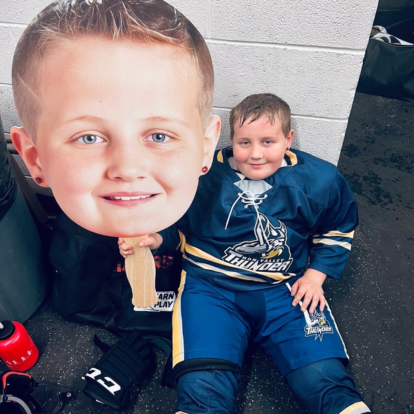 Custom Big Large Face Fans With Wooden Handle, Wedding Heads ...